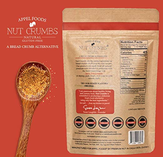 Spicy flavored keto-friendly breading by Nut Crumbs
